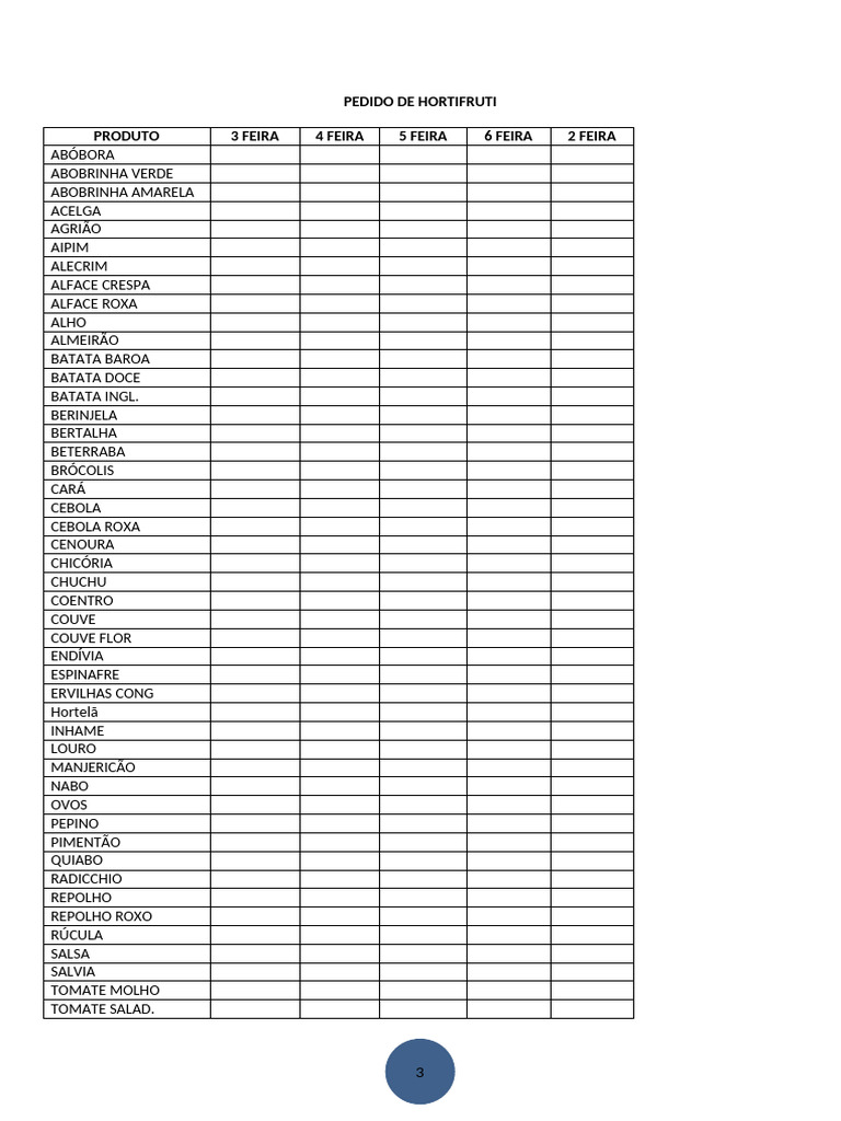 PEDIDOS HORT. | PDF