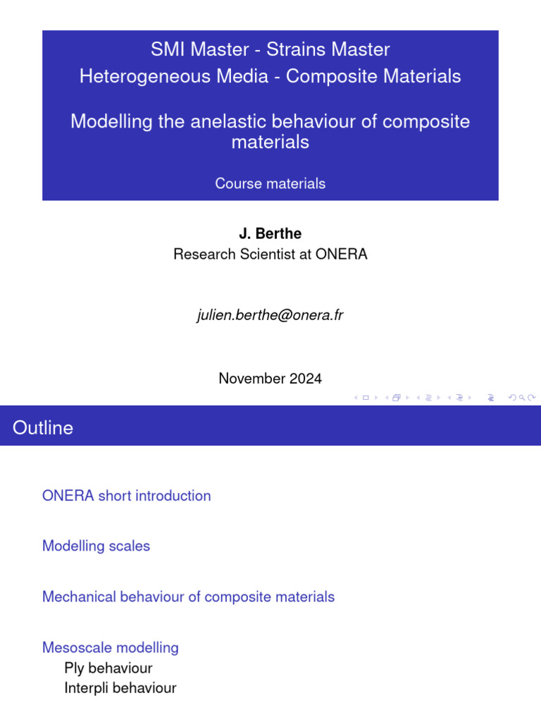 II Slides Non Linear Modelling | PDF | Composite Material | Stress ...