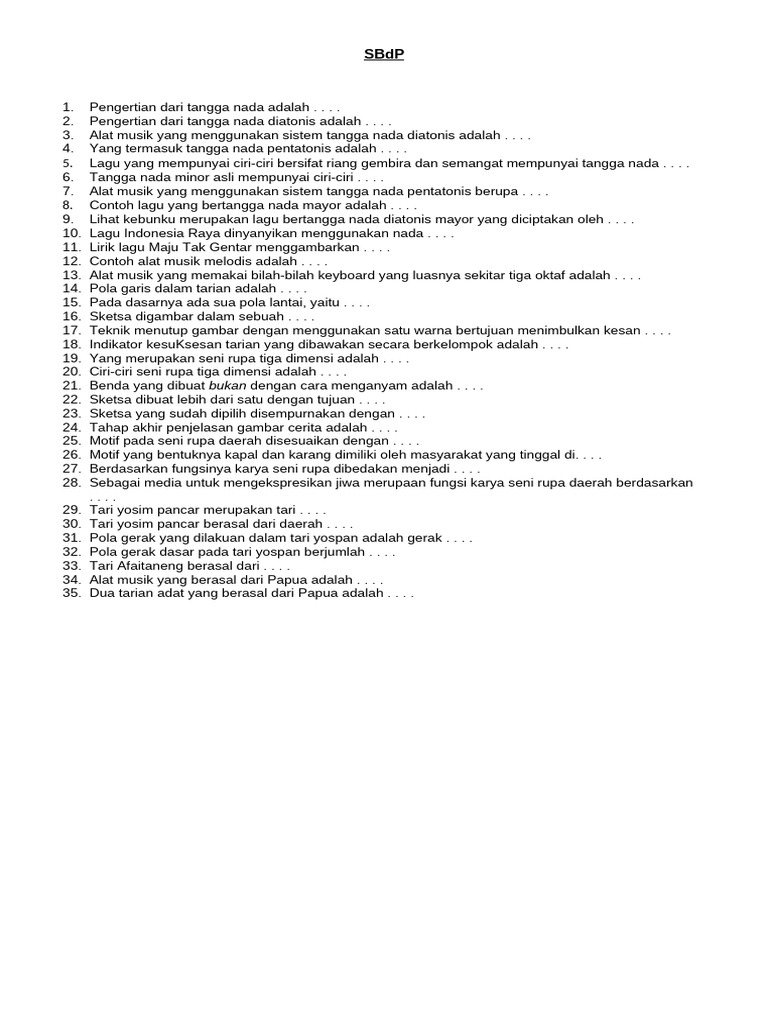 Pengertian dan Contoh Tangga Nada Musik | PDF