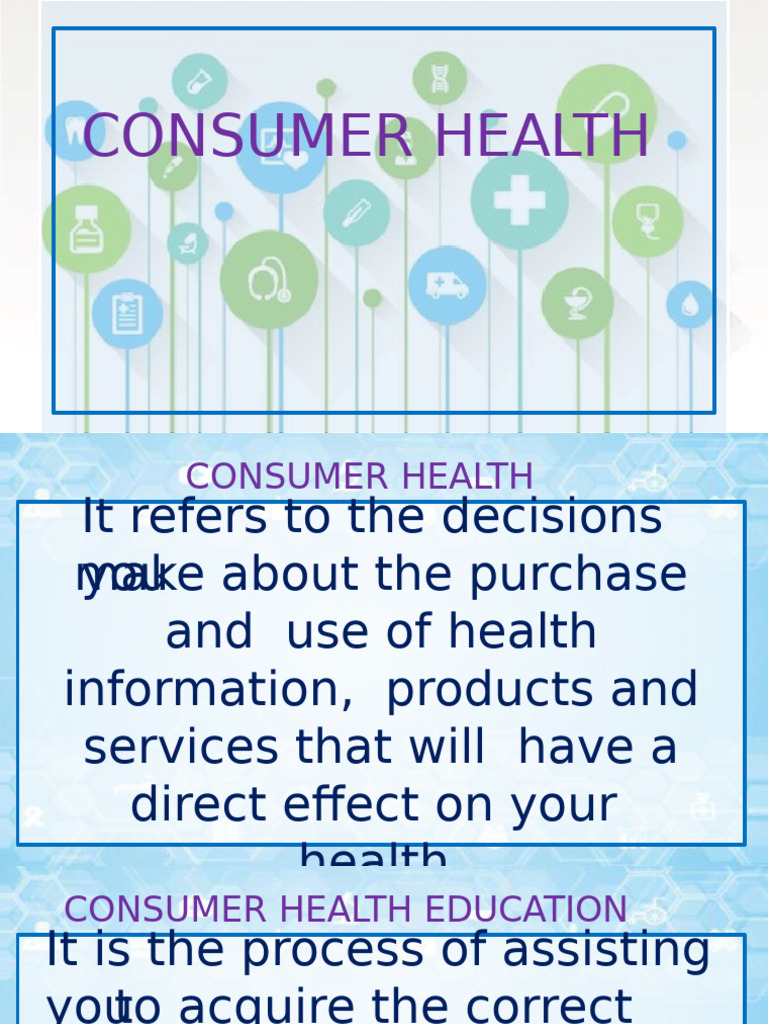 Components of Consumer Health | PDF | Health Care | Hospital