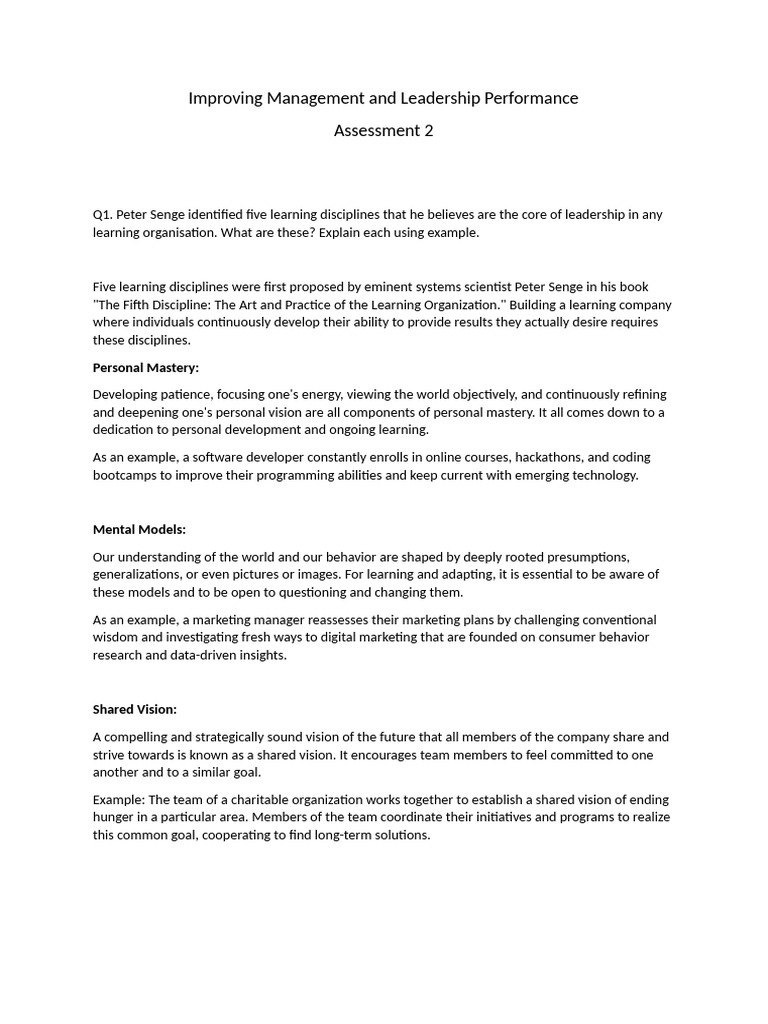 Leadership Performance Improvement Strategies | PDF | Leadership ...
