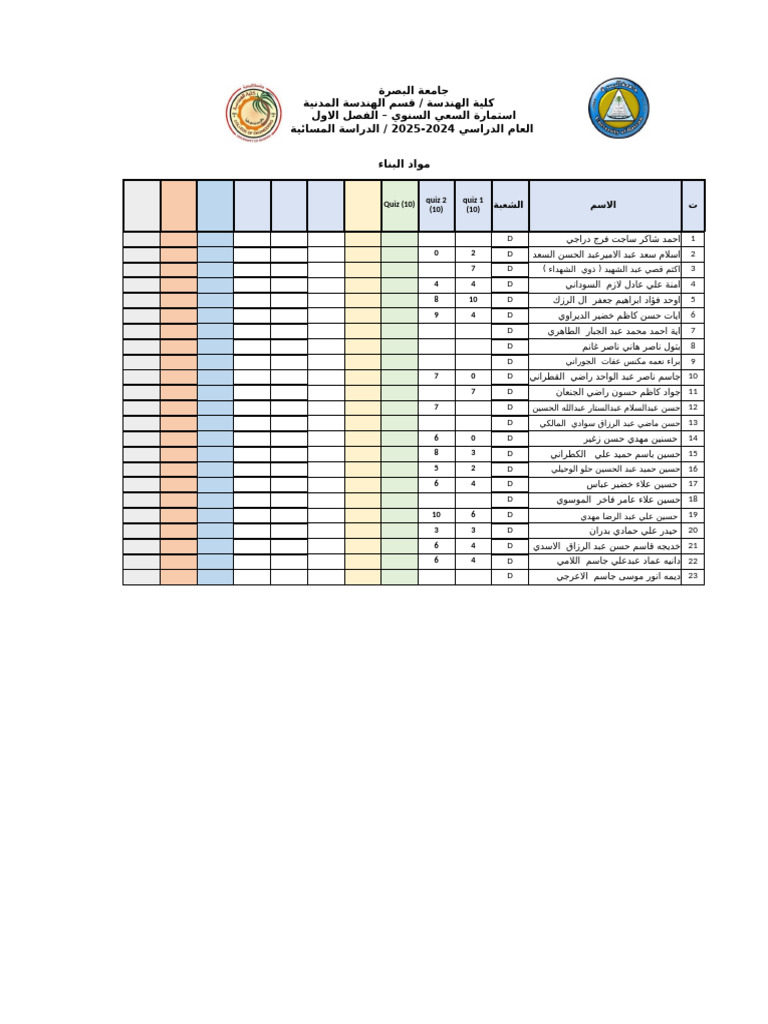 Quiz (10) Quiz 1 (10) Quiz 2 | PDF