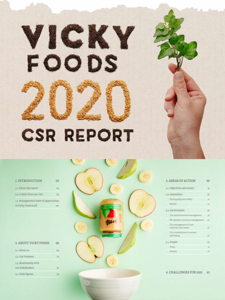 Vicky Foods 2020 CSR Report Overview | PDF | Corporate Social ...