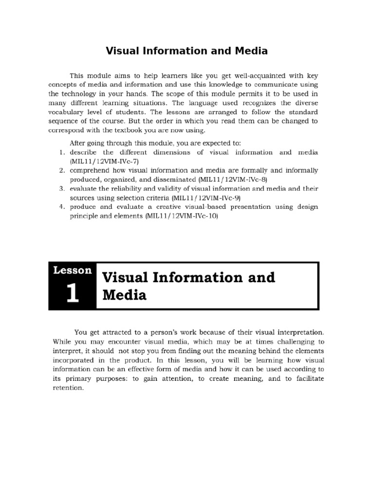 Visual Information And Media Pdf