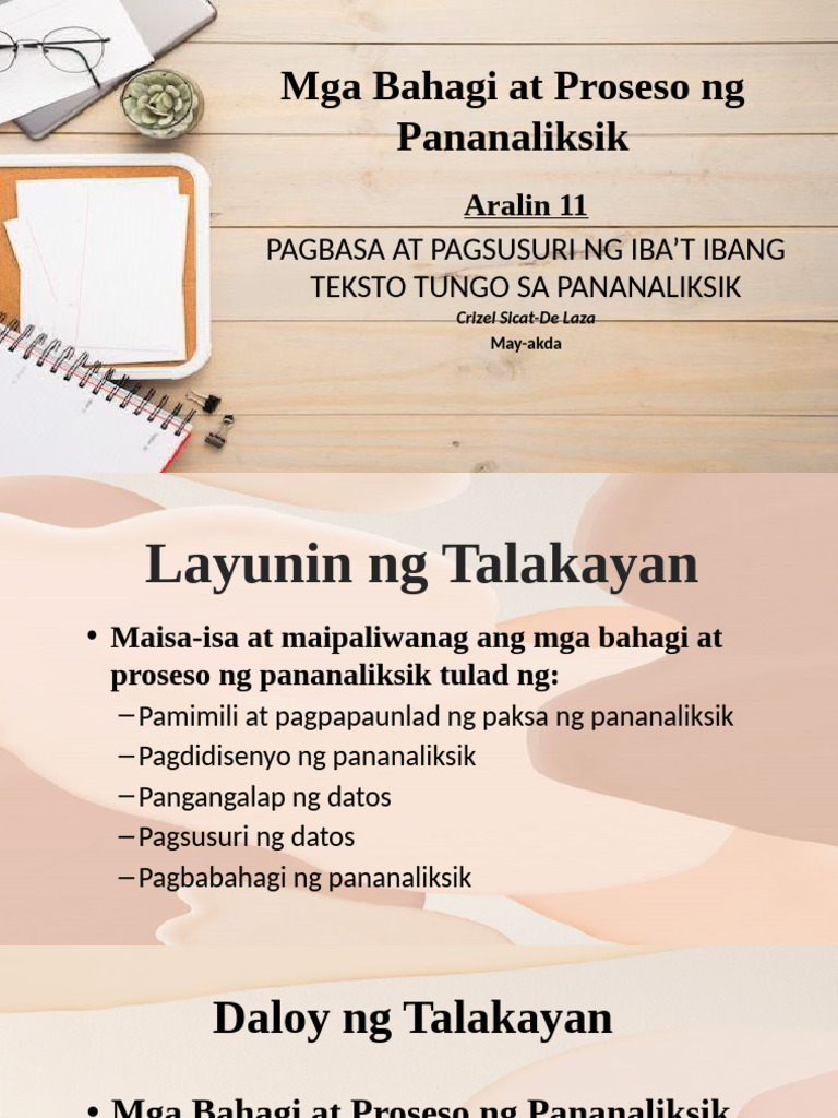 8 Newmga Bahagi at Proseso NG Pananaliksik | PDF