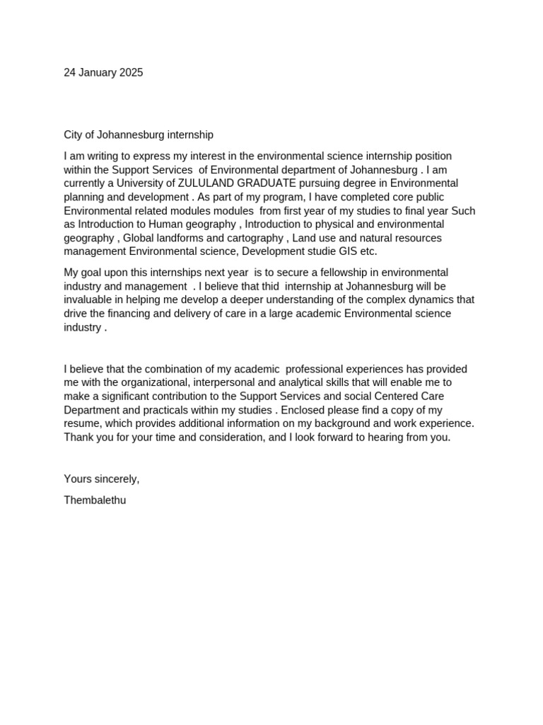 Cover Letter Example 2 | PDF