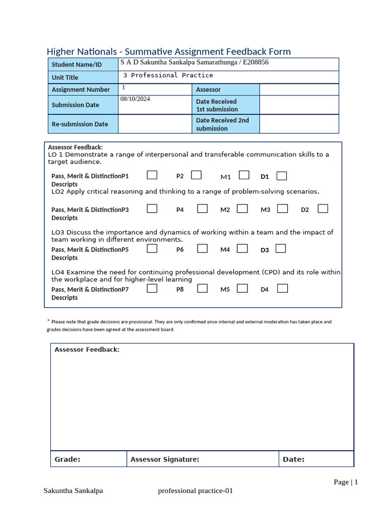 7085 1713761147054 Unit 03 Professional Practice Assignment2024 Pdf 8177