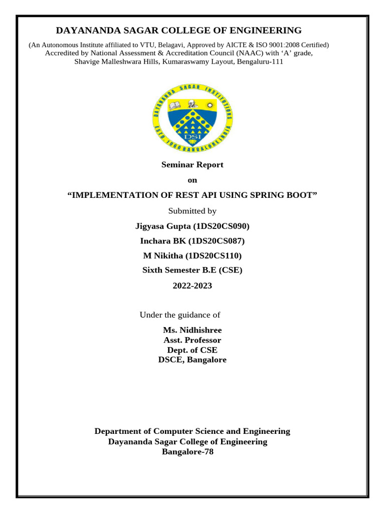 Mini Project Report Format-1-1 | PDF | Software Engineering ...