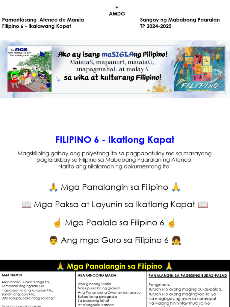 K3 - Modyul O - Polyeto para Sa MASIGLAng Programa NG Filipino 6 | PDF