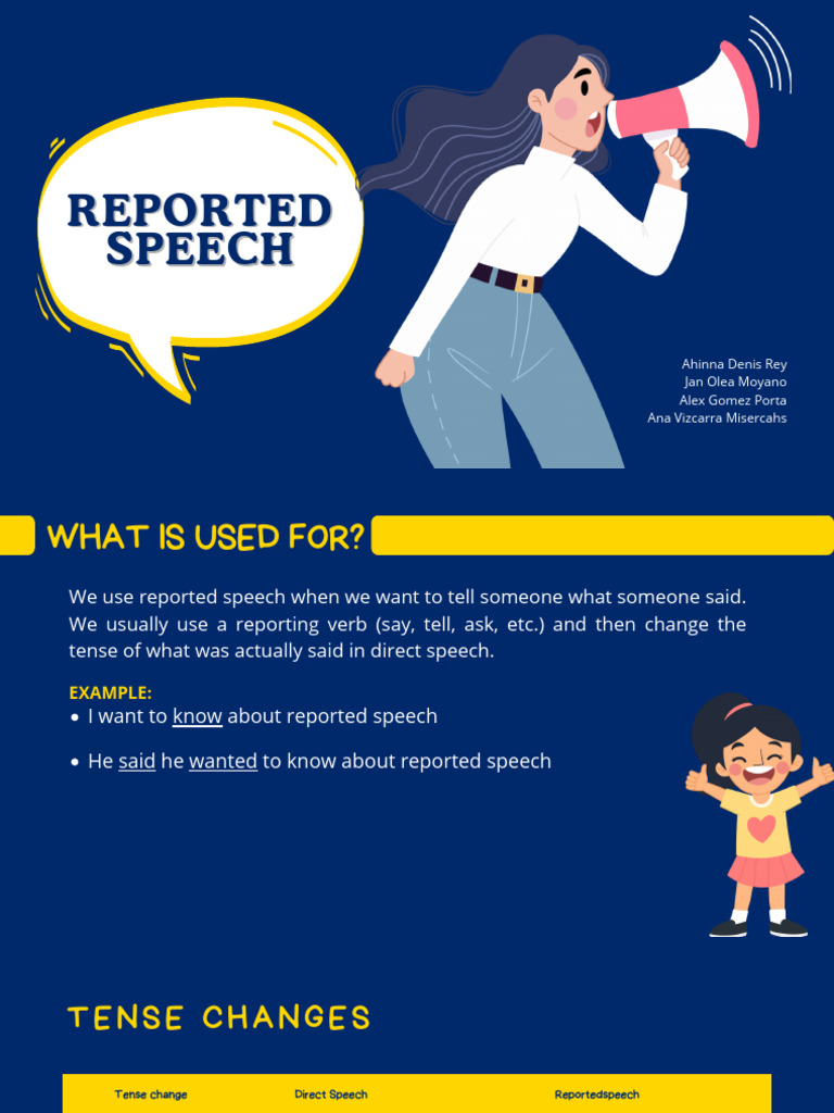 Understanding Reported Speech Rules | PDF | Grammatical Tense | Verb