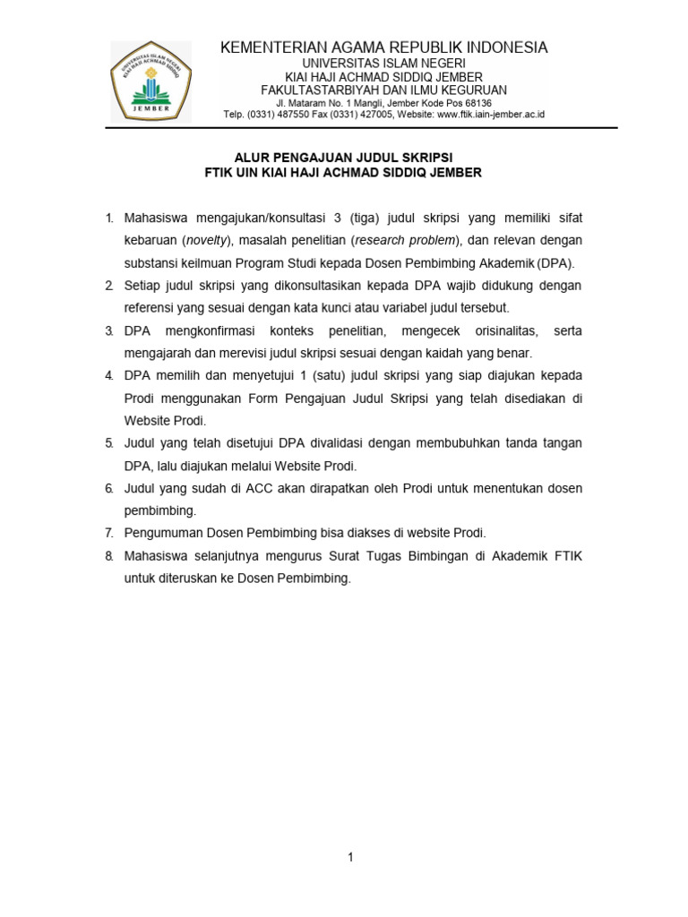 Proposal Mini 1 | PDF