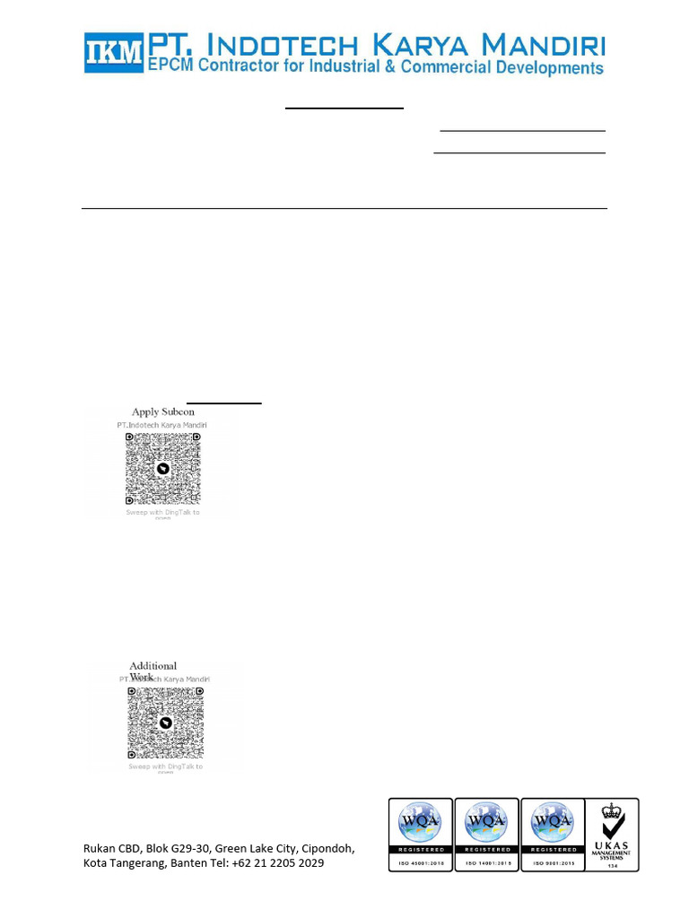 Notice of Subcon Procedure | PDF