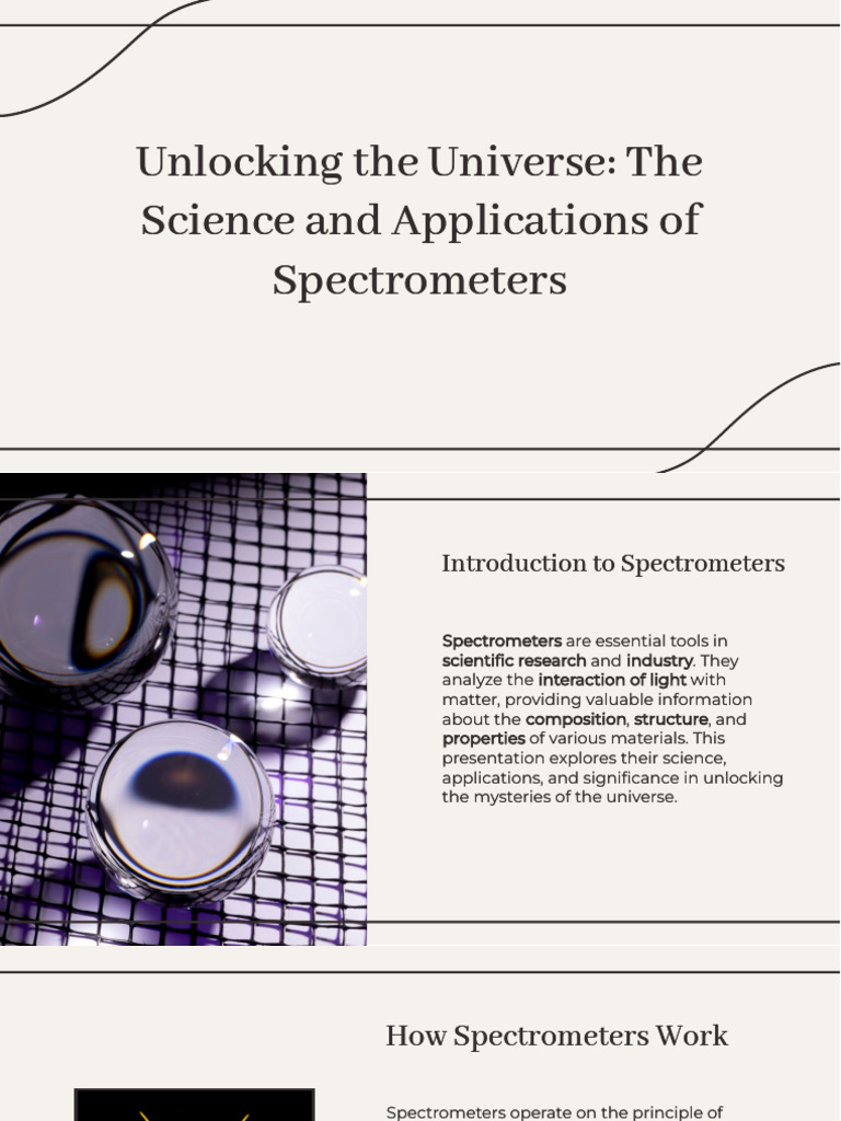 Spectrometers: Science & Applications | PDF
