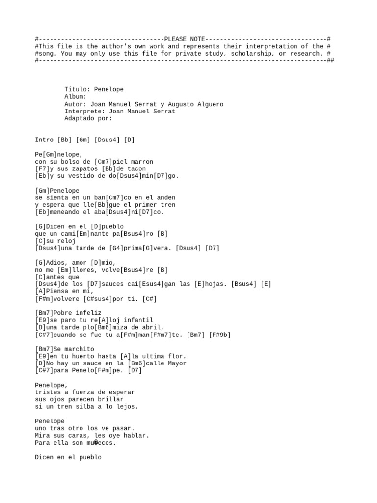 Penelope | PDF