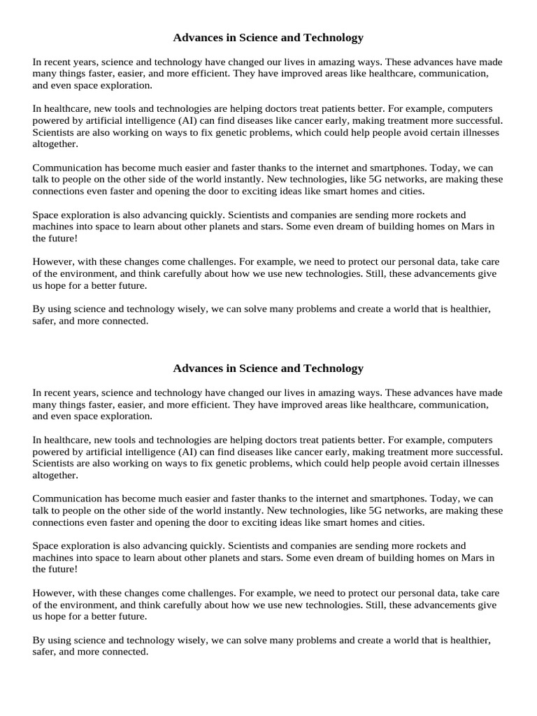 Advances in Science and Technology Text | PDF | Artificial Intelligence ...