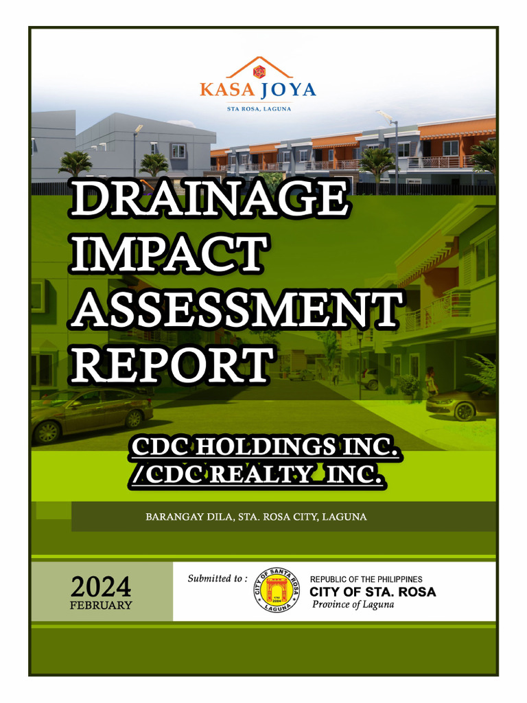Kasa Joya Drainage Impact Assessment | PDF | Surface Runoff | Concrete