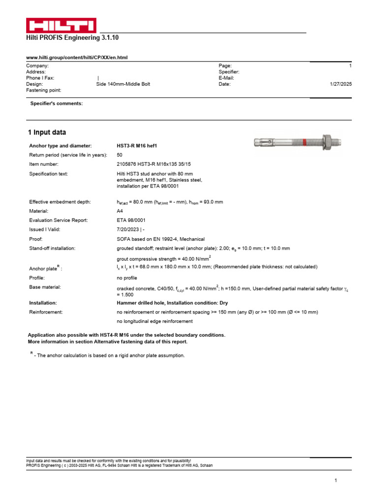 Drafts - Side 140mm-Middle Bolt | PDF | Building Materials | Mechanical ...