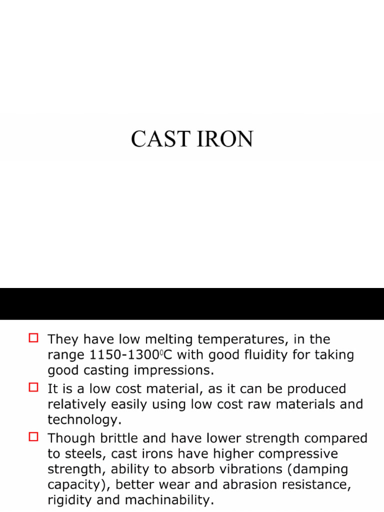 Properties and Composition of Cast Iron | PDF