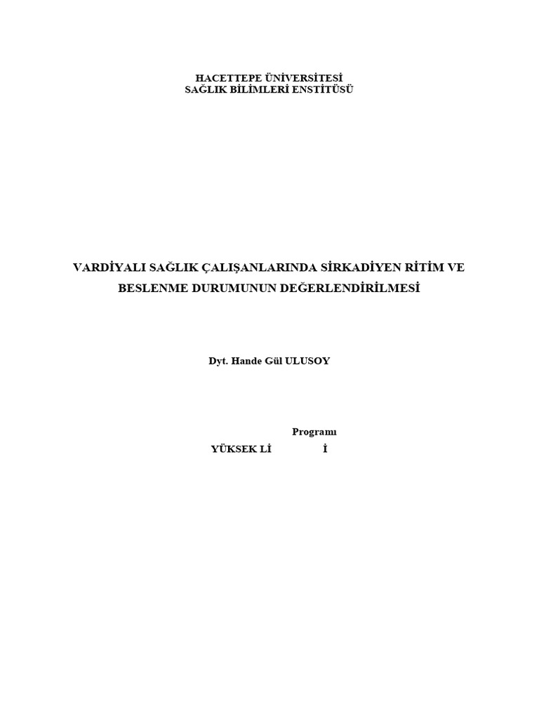 Hande Gül Ulusoy YL Tez CD. | PDF