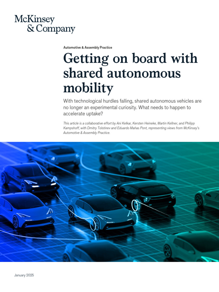 Getting On Board With Shared Autonomous Mobility | PDF | Accessibility ...