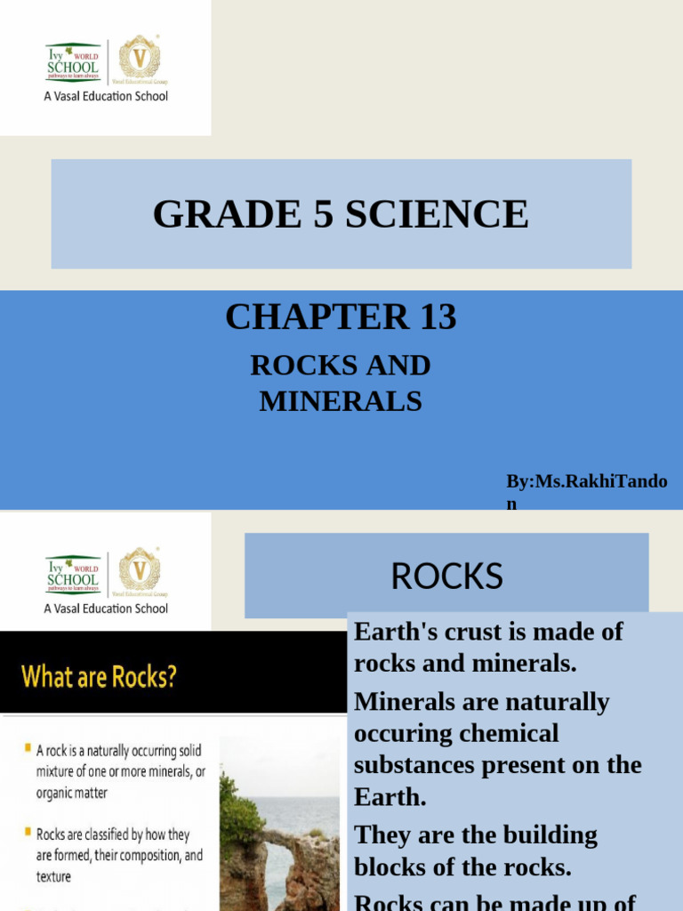 Grade 5 Science: Rocks and Minerals | PDF | Rock (Geology) | Igneous Rock