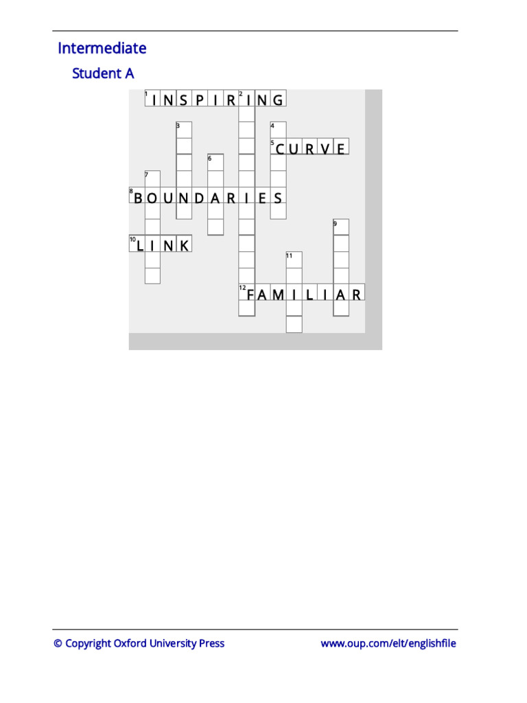Crossword Maker Intermediate | PDF