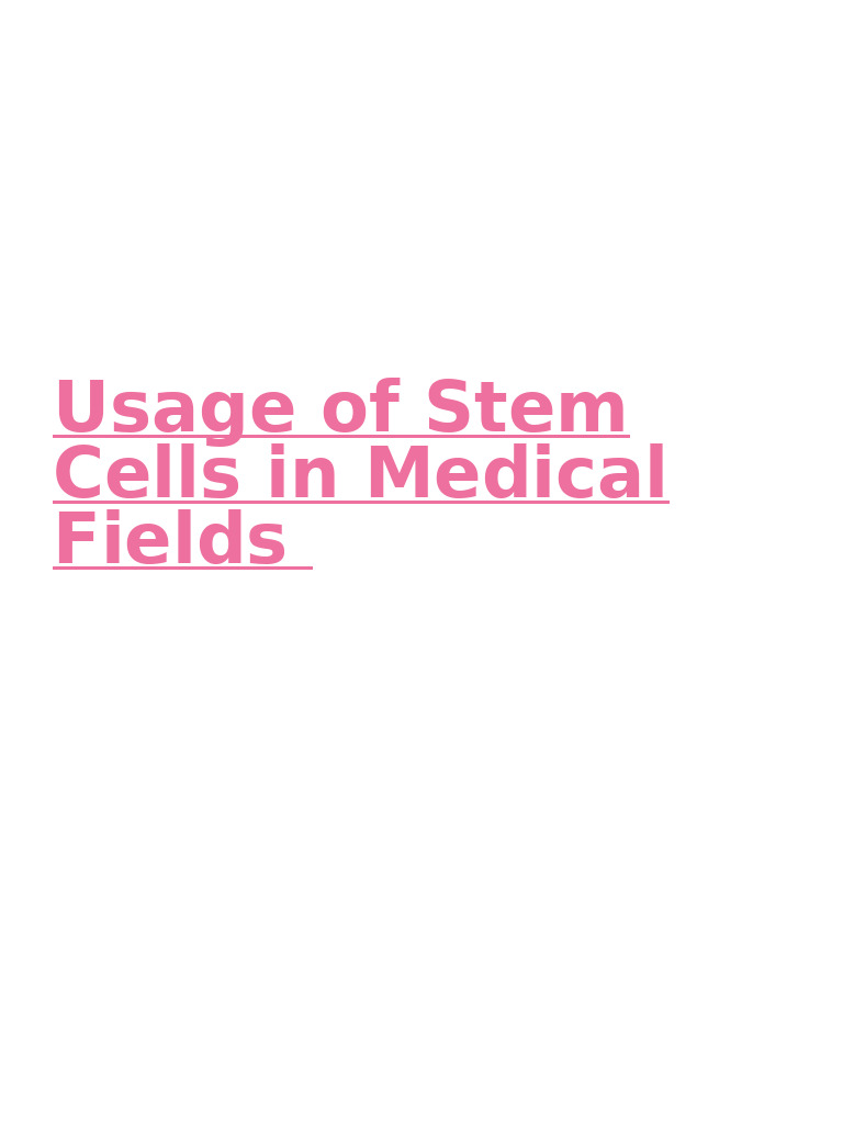 Presentation 4 | PDF | Regenerative Medicine | Stem Cell