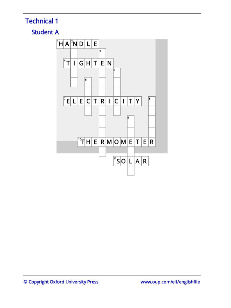 Crossword Maker - Technical 1 | PDF
