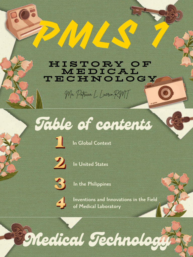 History of Medical Technology | PDF | Medicine | Microbiology