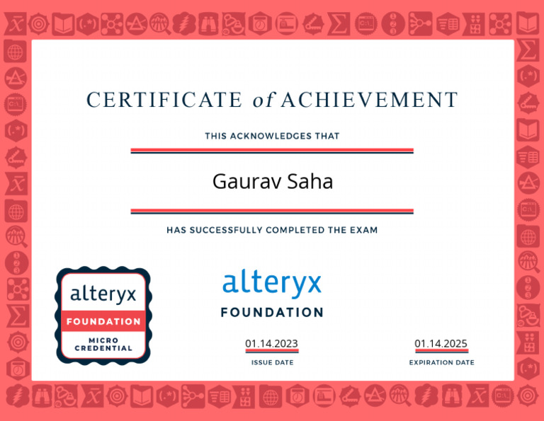 Alteryx Foundational Micro Credential Badge20230116-30-Tflbpf | PDF