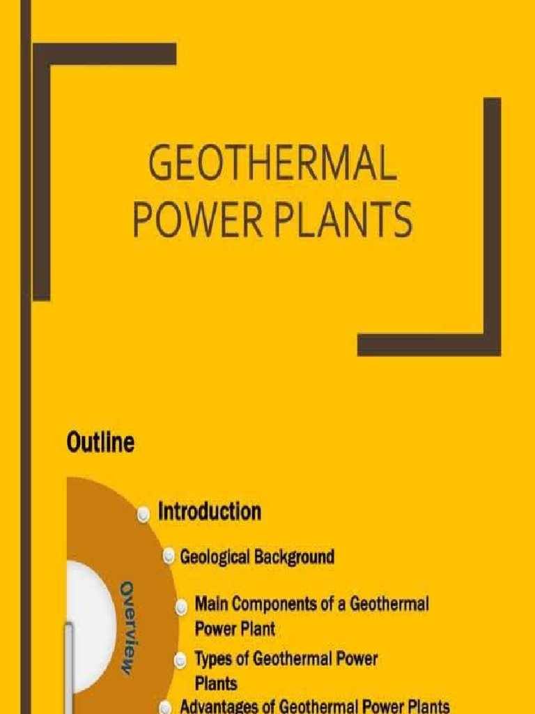 Geothermal Power Plant | PDF