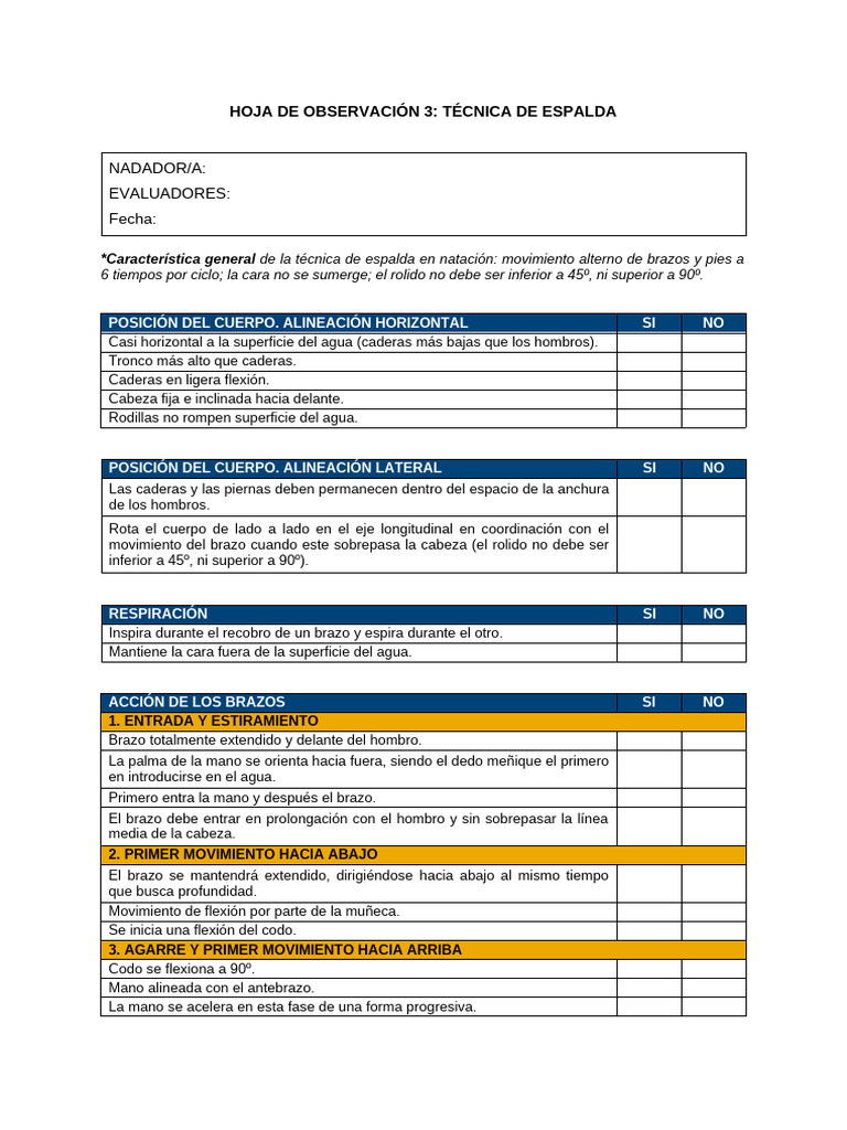 HOJA DE OBSERVACIÓN 3_ESPALDA | PDF | Mano | Codo