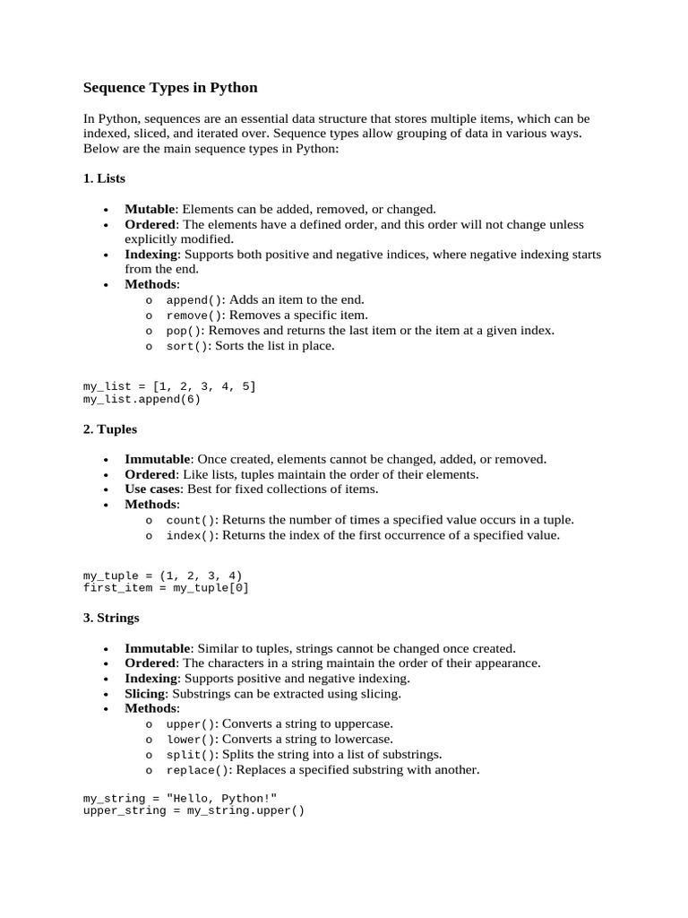 Sequence - Mapping - Branching Self Made Notes | PDF | String (Computer ...