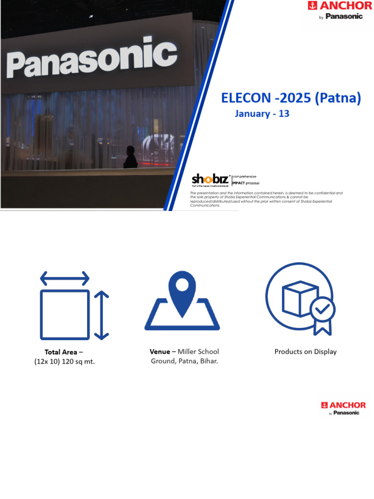 Panasonic Elecon 2025 - Patna Booth Design | PDF