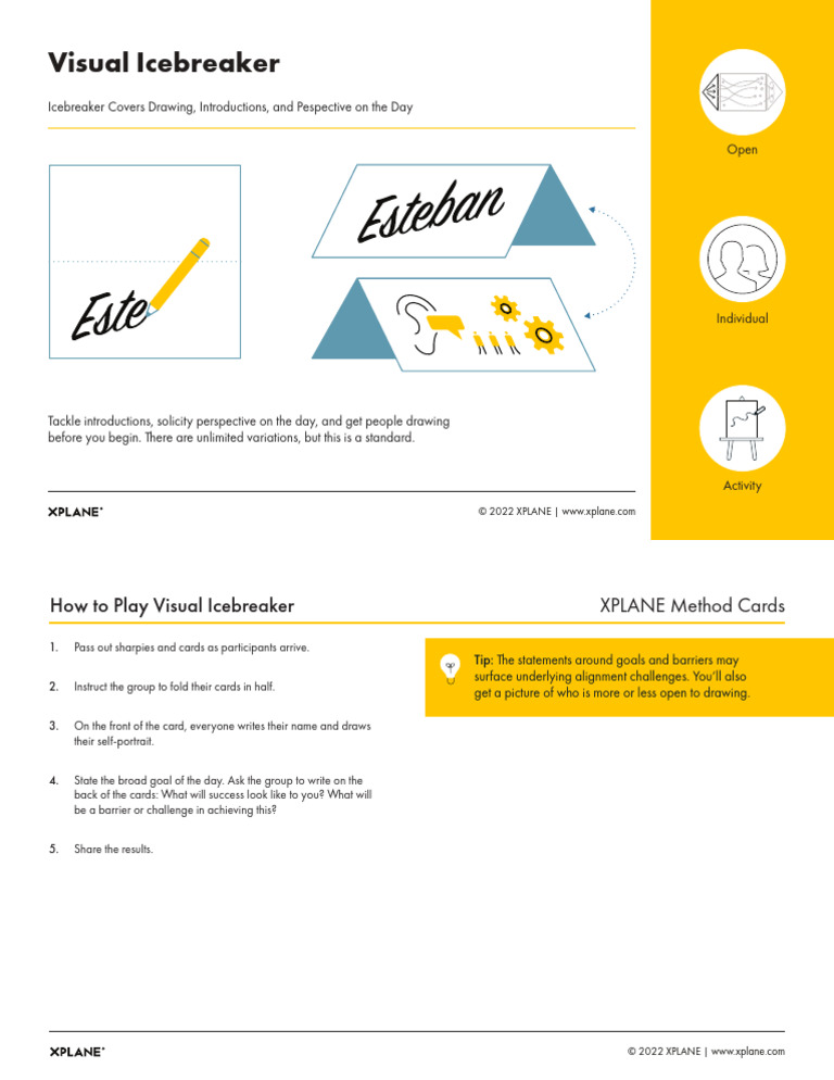 Visual Icebreaker Activity Guide | PDF