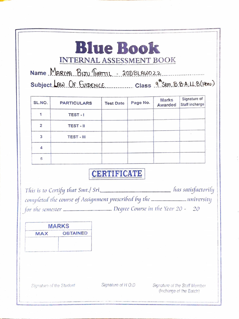 LOE - CIE 1 - Mariya Thattil | PDF