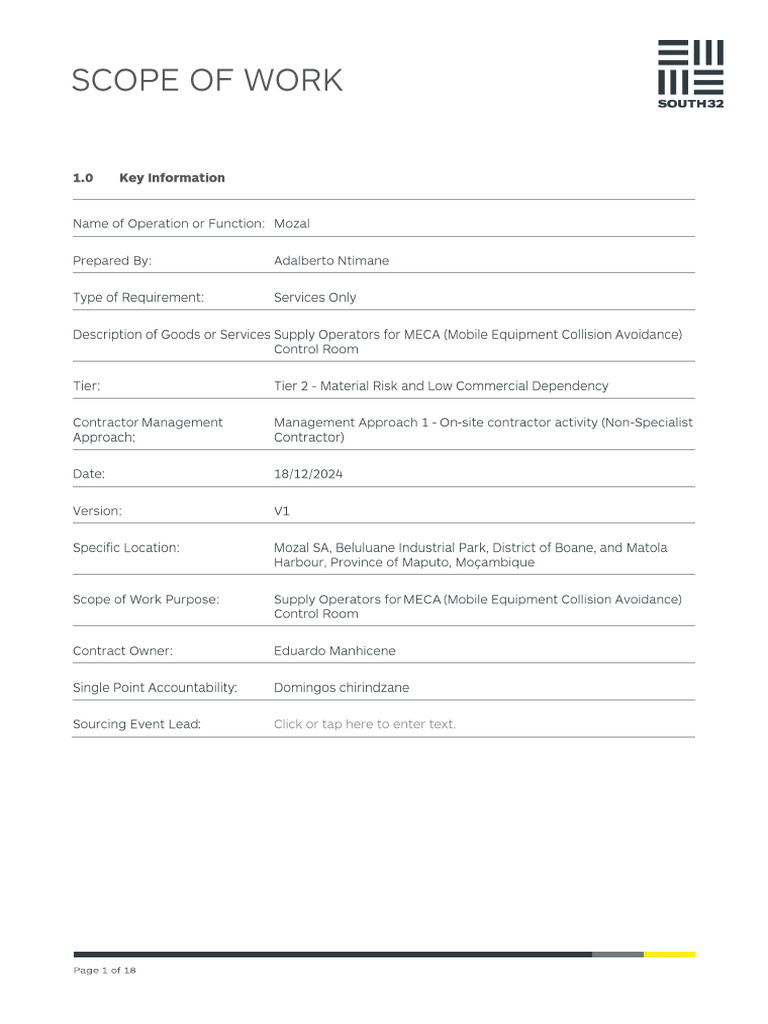 Tier Risk and Categorisation Form | PDF