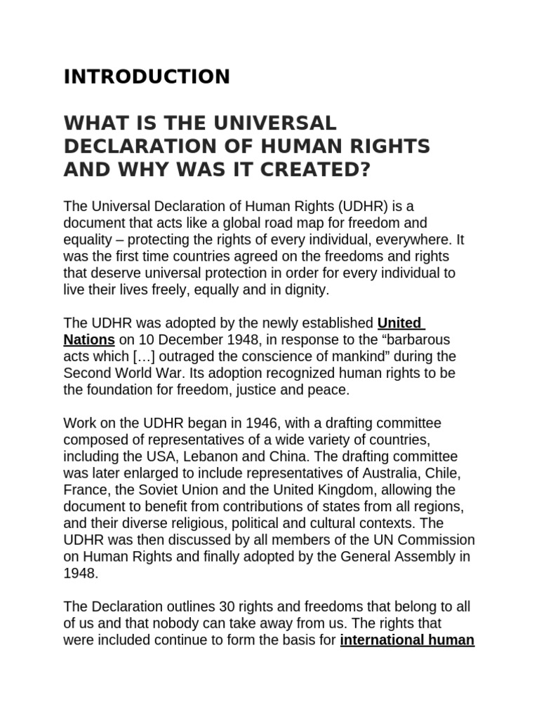 UDHR | PDF | Human Rights | Justice