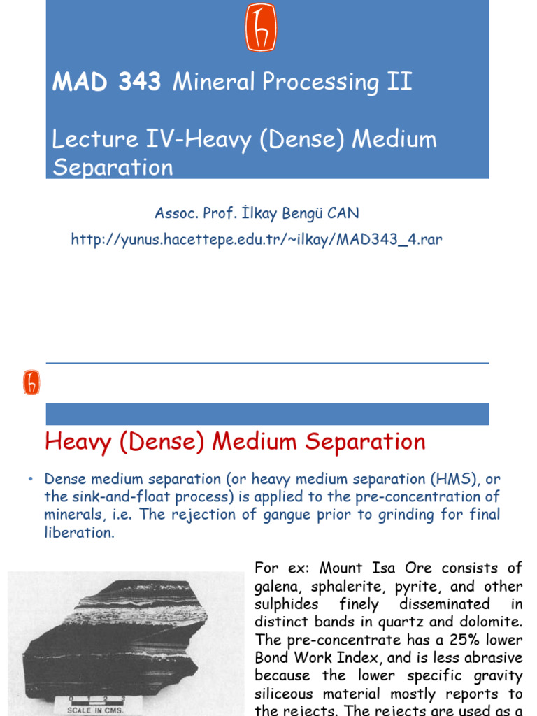 04-Heavy Medium Separation-Web | PDF | Materials | Chemical Substances