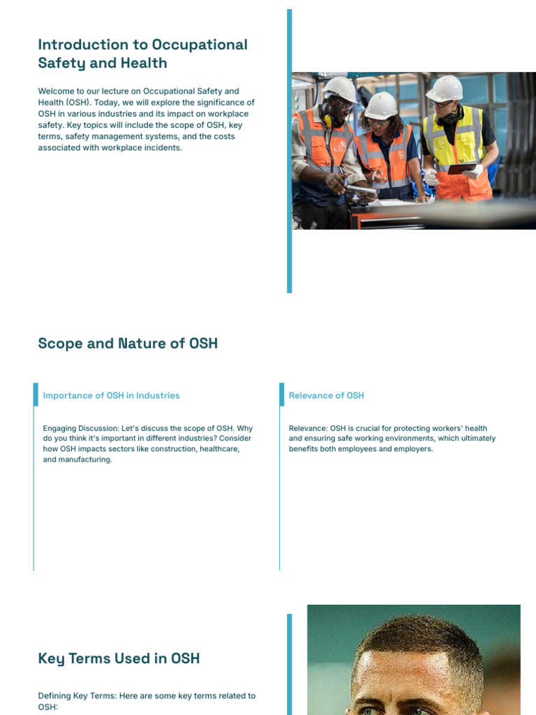 Introduction To Occupational Safety and Health | PDF | Occupational ...