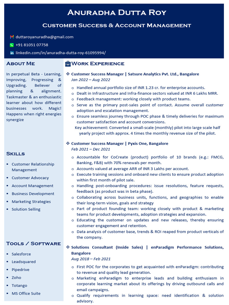 Iimjobs Anuradha Dutta Roy | PDF | Business Economics | Business