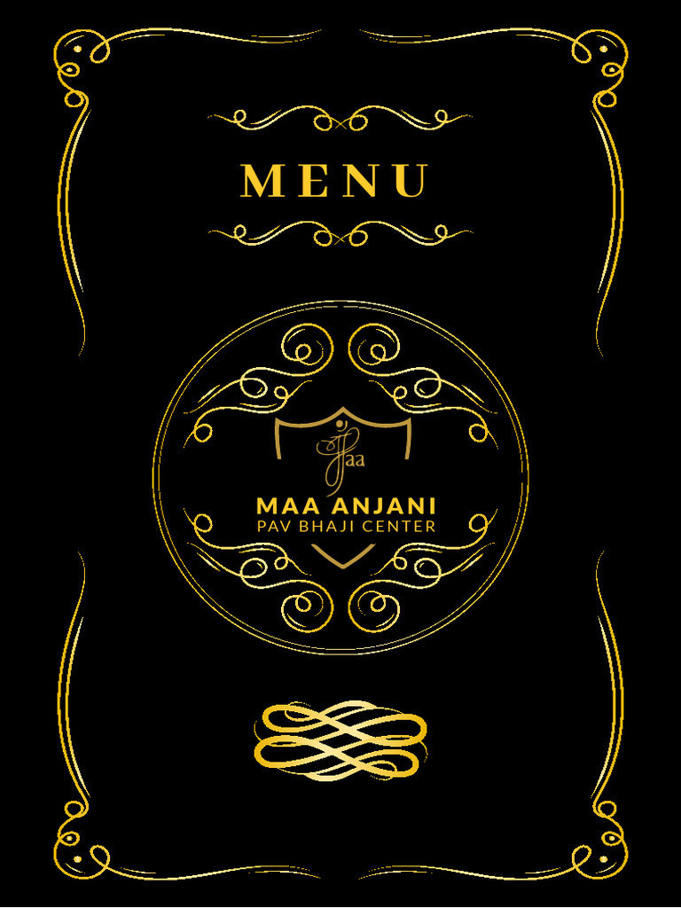 Maa Anjani Menu v1 Blackbackground | PDF | Foods | Cuisine