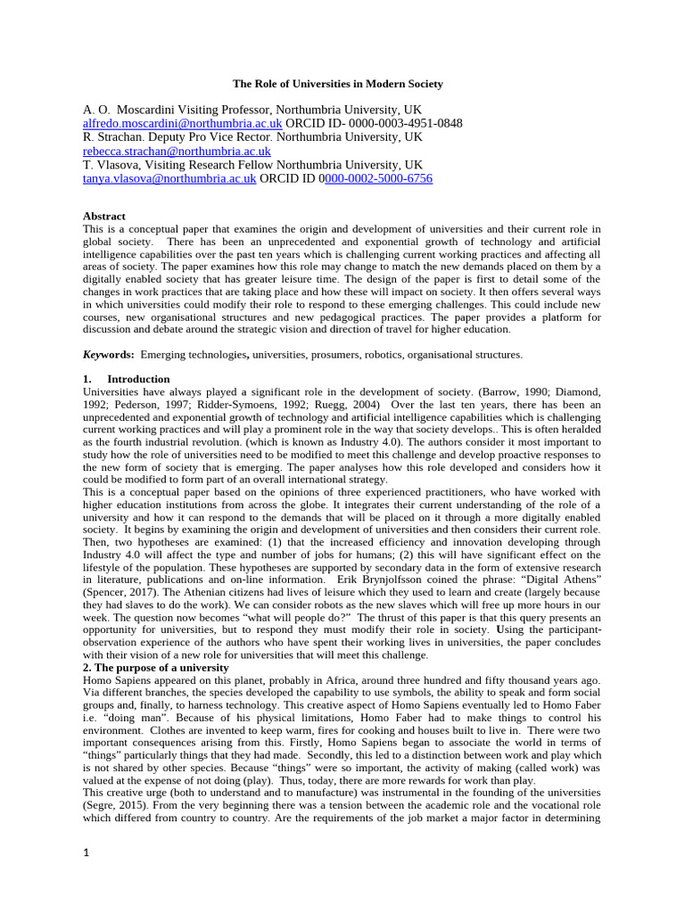 The Roleof Universities | PDF | University | Hyperloop