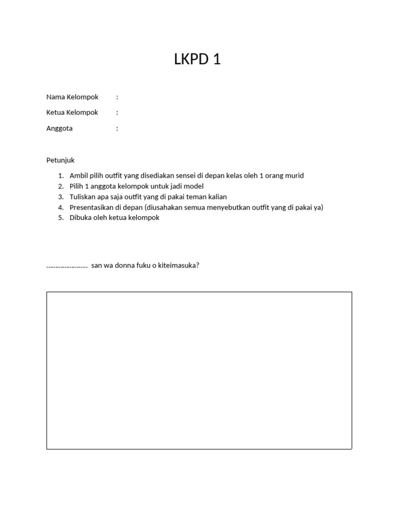 LKPD 1 | PDF