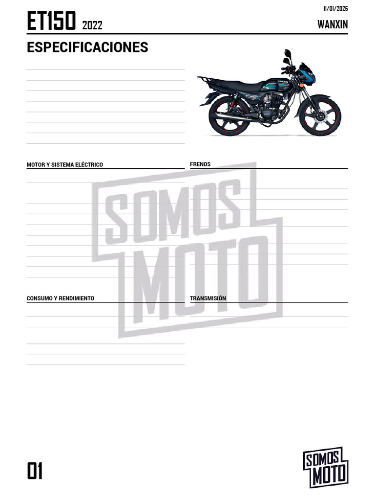 Et150 2022 - Wanxin - Azul 11 01 2025 | PDF | Carburador | Motocicleta