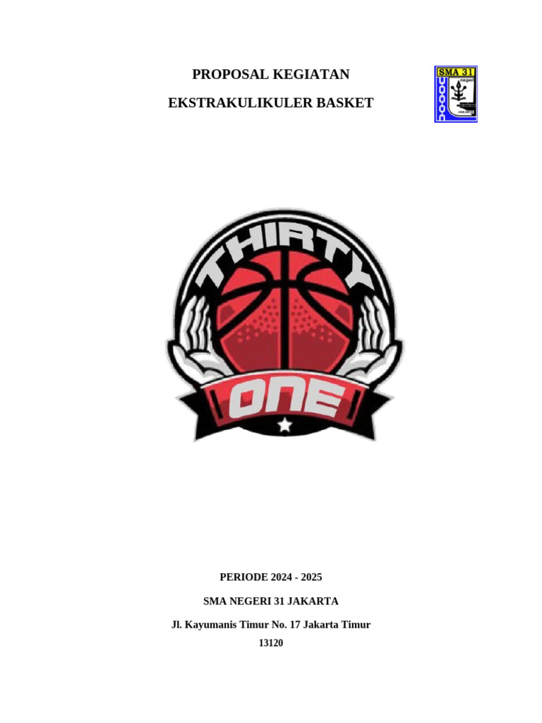 Proposal Ekstrakurikuler Basket 2024-2025 | PDF