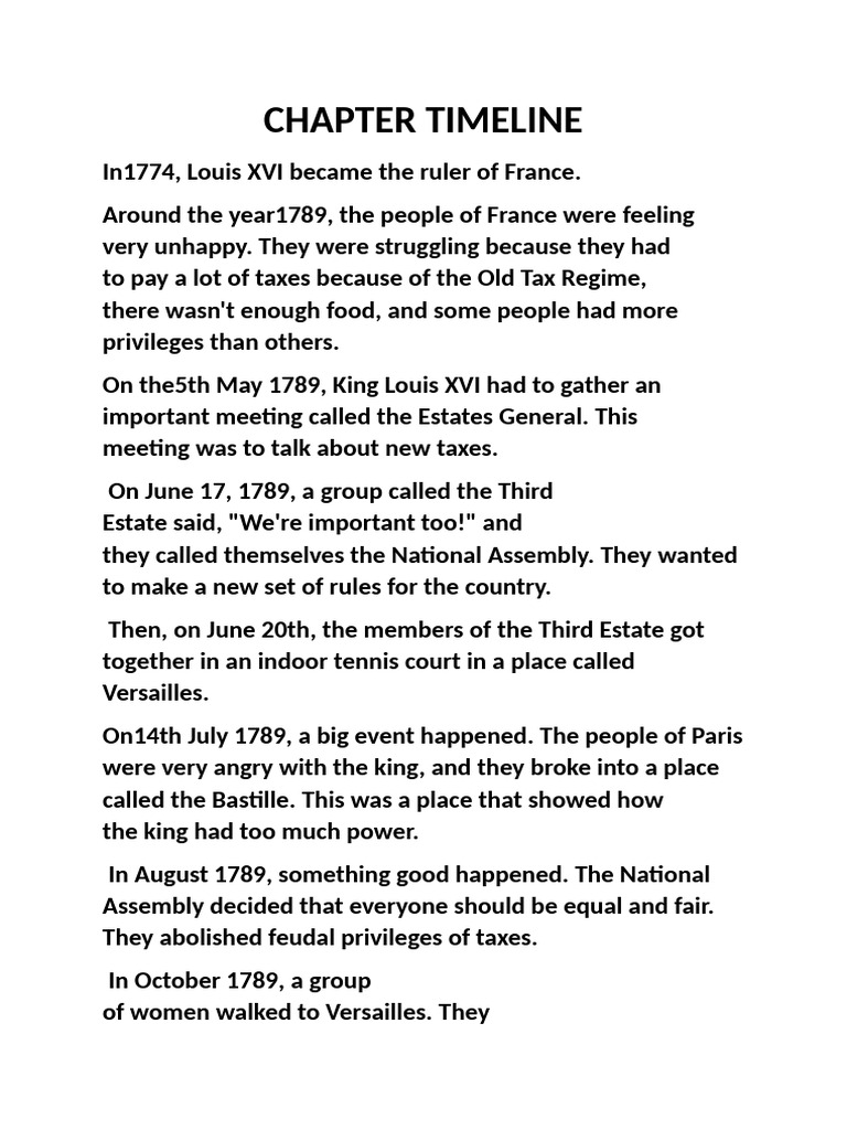 CHAPTER TIMELINE | PDF