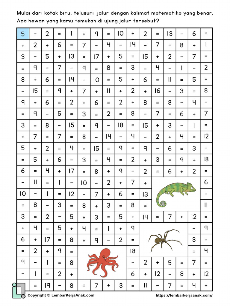 Teka-Teki Matematika - Labirin | PDF