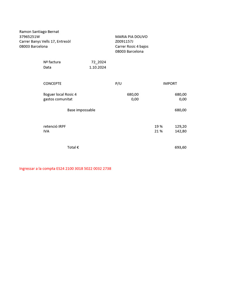 factura 72-2024 | PDF
