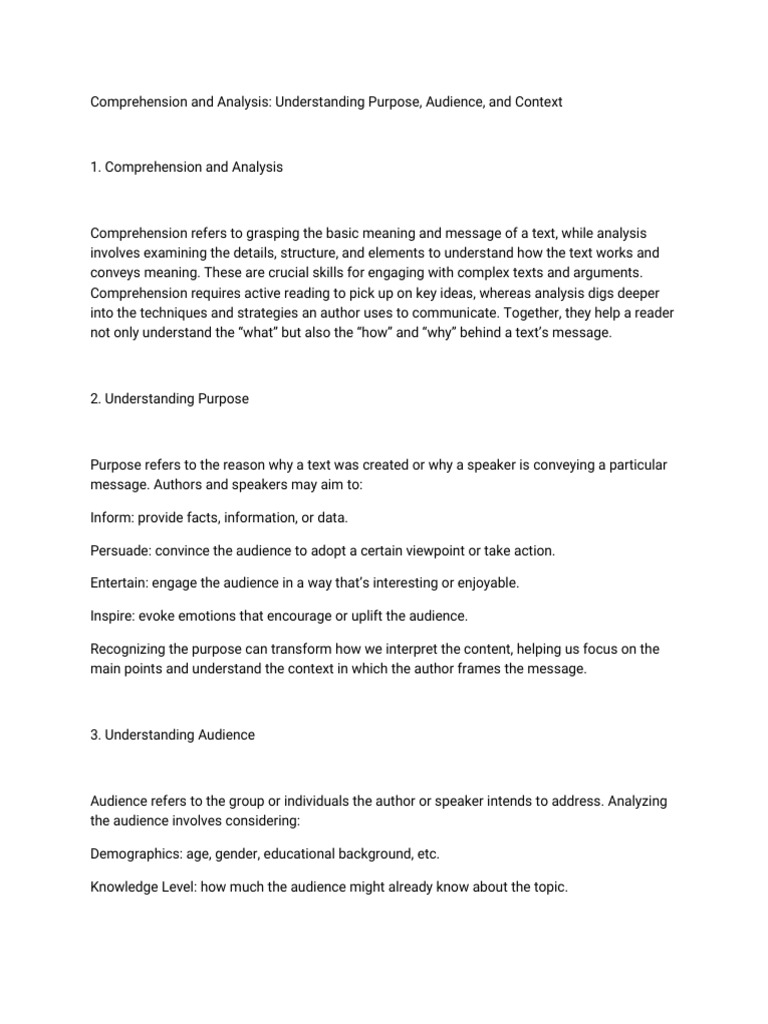 Comprehension a-WPS Office | PDF | Reading Comprehension | Human Communication